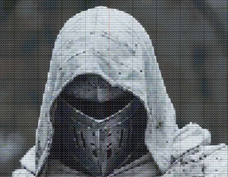 Templar Knight Cross Stitch Pattern. Instant PDF Download. 60k Stitches ...