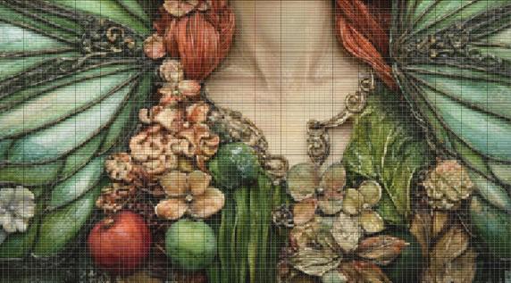 Green Fairy Cross Stitch Pattern. Instant PDF Download. 60k Stitches - Etsy