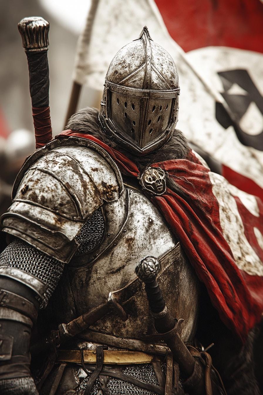 Templar Knight Cross Stitch Pattern. Instant PDF Download. 60k Stitches ...