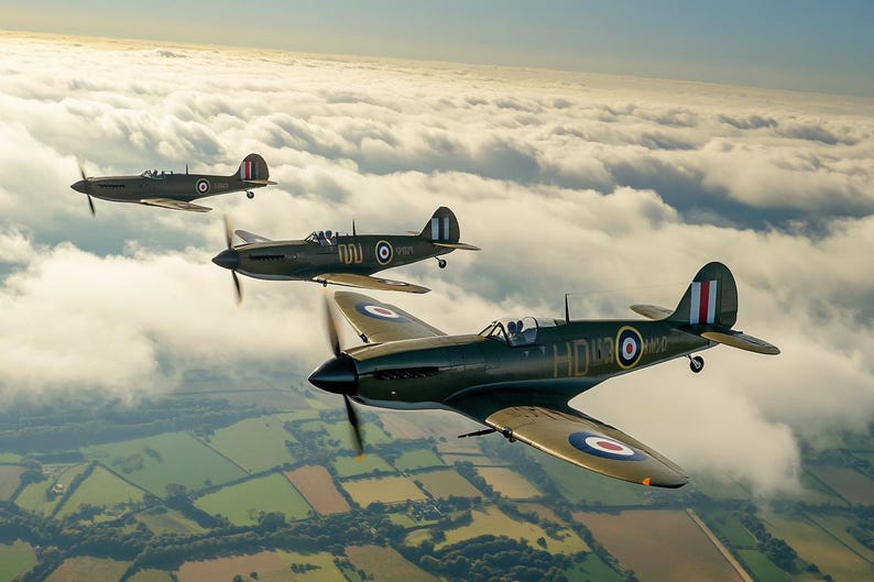 Spitfire Cross Stitch Pattern. Instant PDF Download. 60,000 Stitches ...