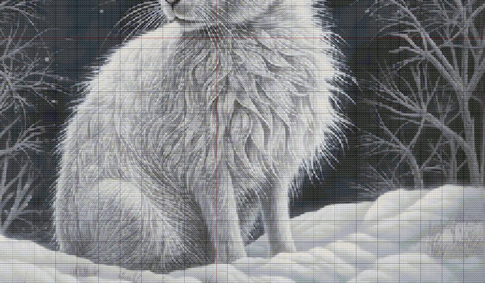 Snow Hare Cross Stitch Pattern. Instant PDF Download. 62,500 Stitches ...