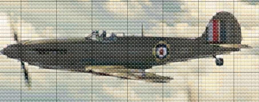 Spitfire Cross Stitch Pattern. Instant PDF Download. 60,000 Stitches ...