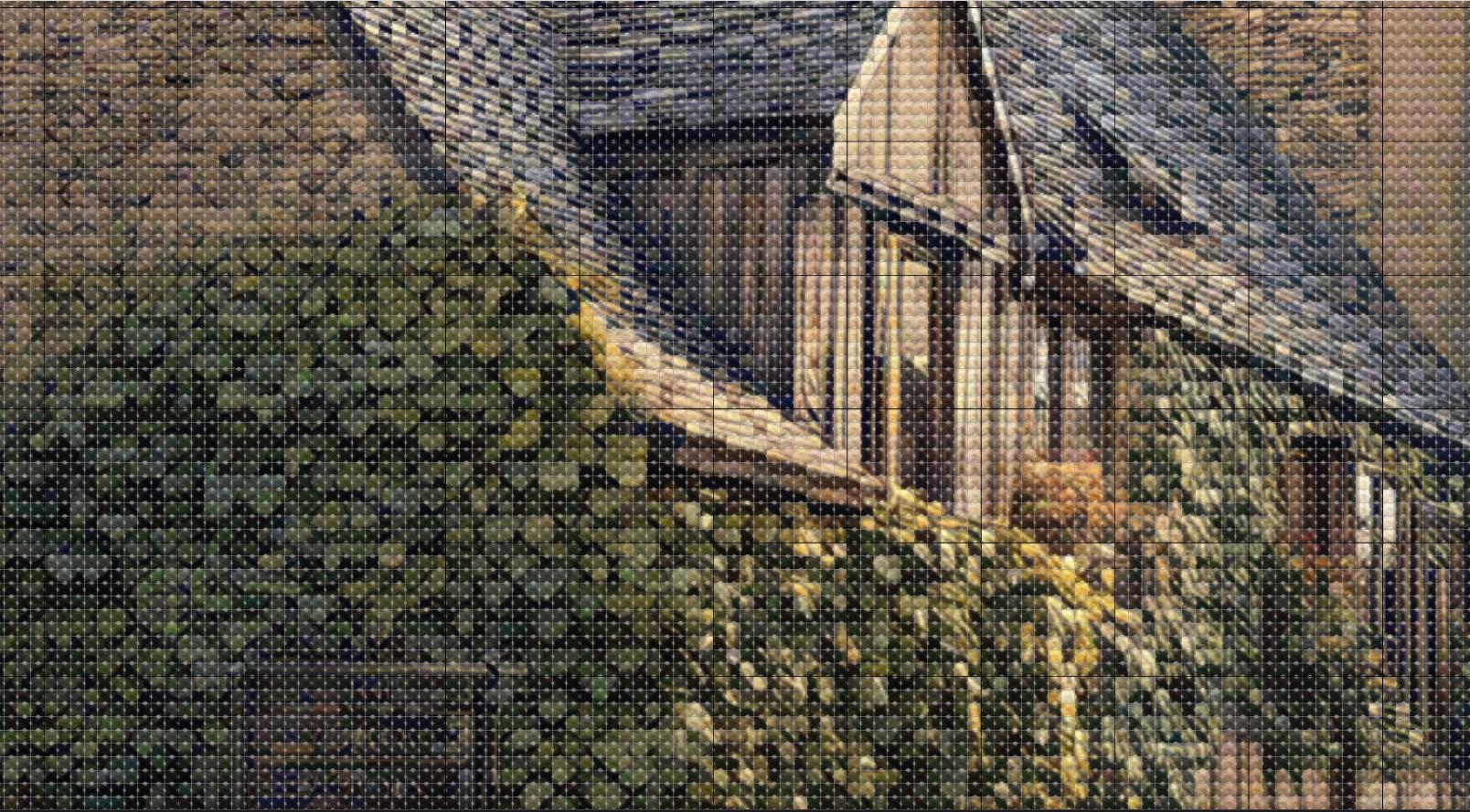 French Village Bridge Cross Stitch Pattern. Instant PDF Download ...