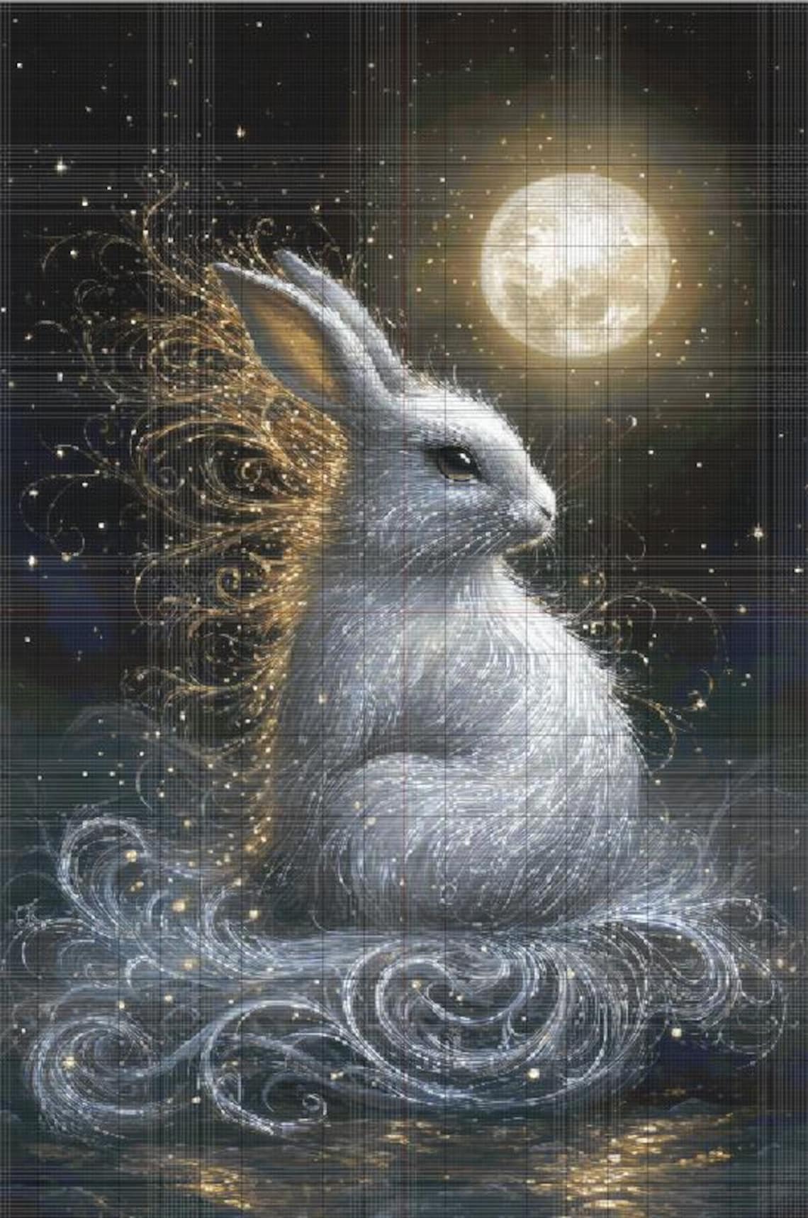 Hare 01 Cross Stitch Pattern. Digital PDF Download. 60,000 Stitches - Etsy