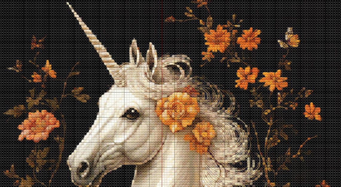 Unicorn Cross Stitch Pattern. Instant PDF Download. 45,000 Stitches. - Etsy