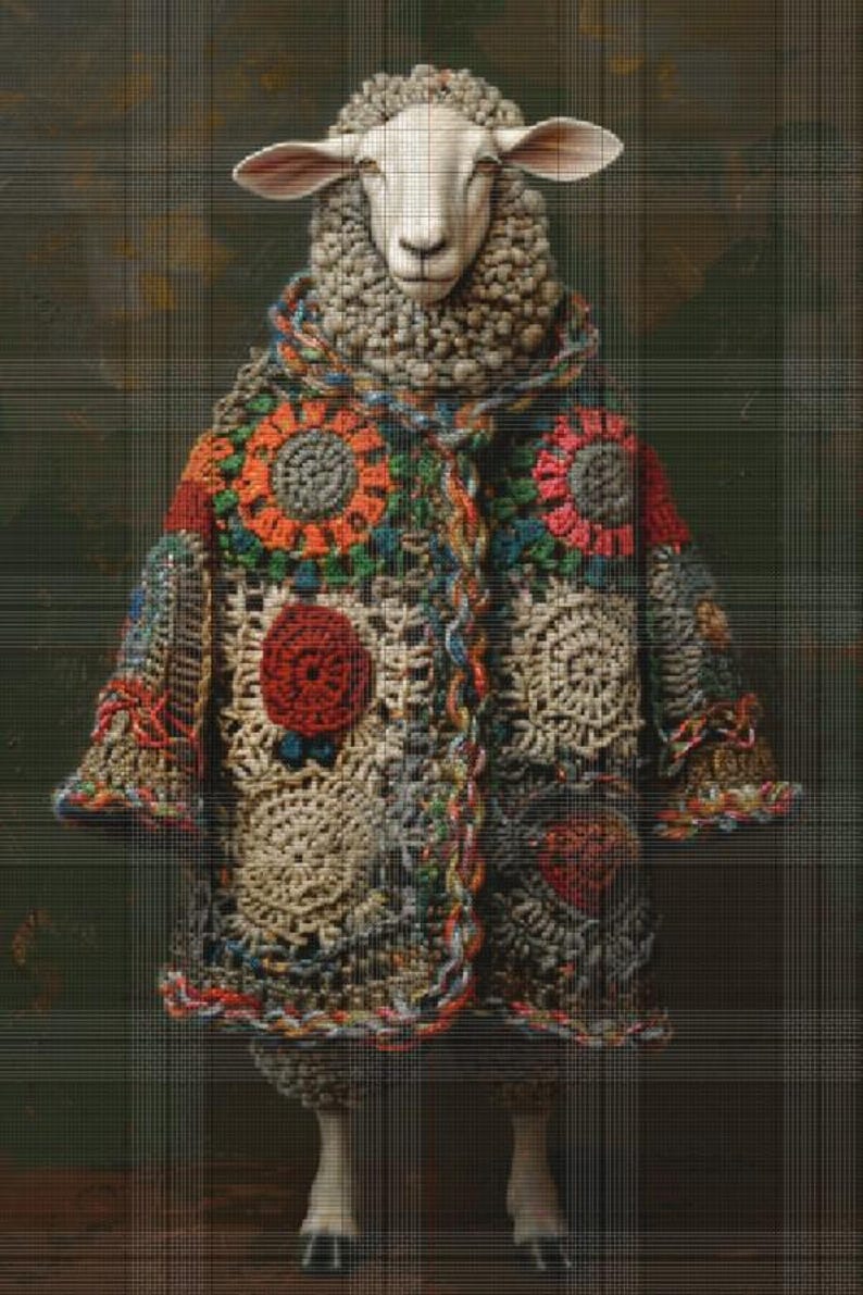 Sheep Coat 04 Cross Stitch Pattern. Digital PDF Download. 60,000 ...