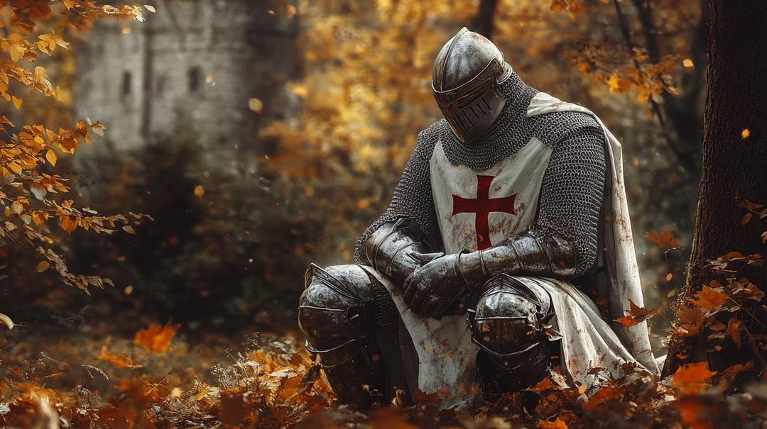 Templar Knight Cross Stitch Pattern. Instant PDF Download. 50,400 ...