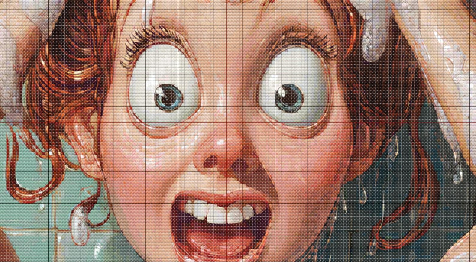 Shower Time Lady Washing Hair Cross Stitch Pattern. Instant PDF ...