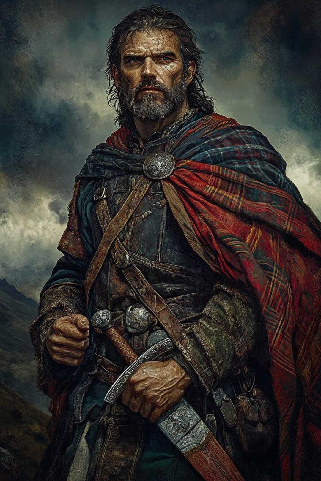 Scottish Highland Warrior Cross Stitch Pattern. Instant PDF Download ...