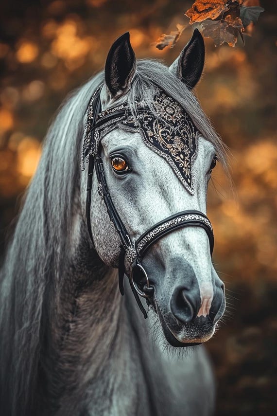 Primo Piano Del Cavallo Arabo