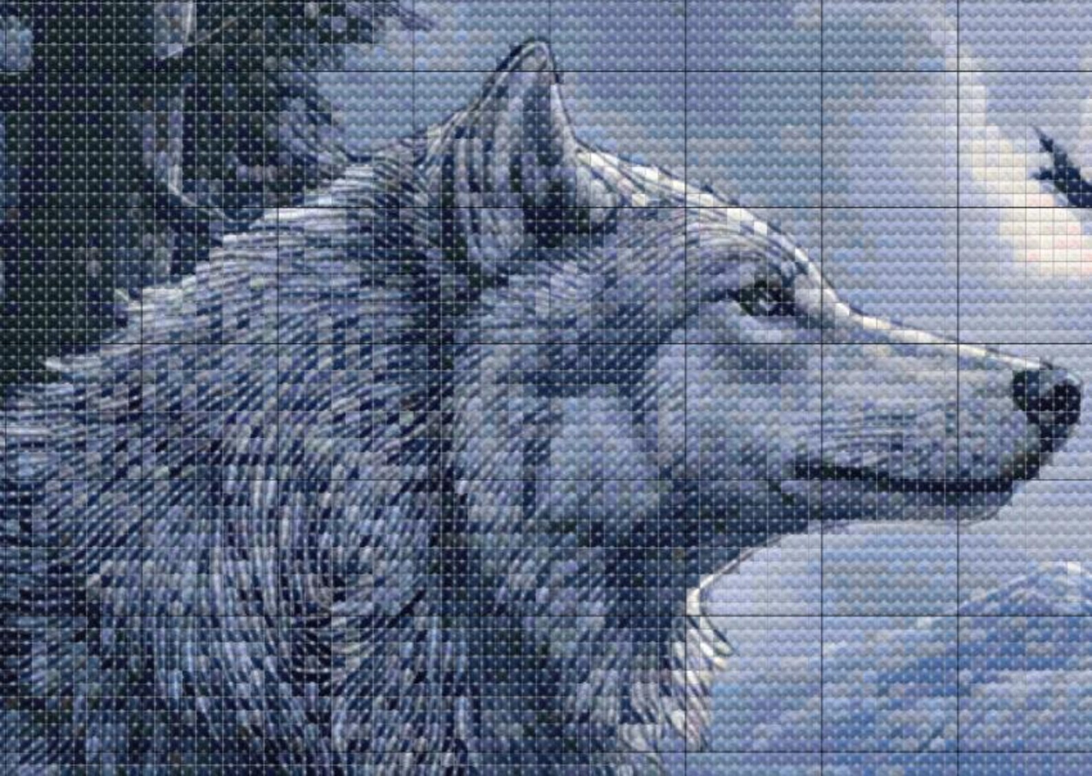 Crows and Wolves Cross Stitch Pattern. Instant PDF Download. 60k ...