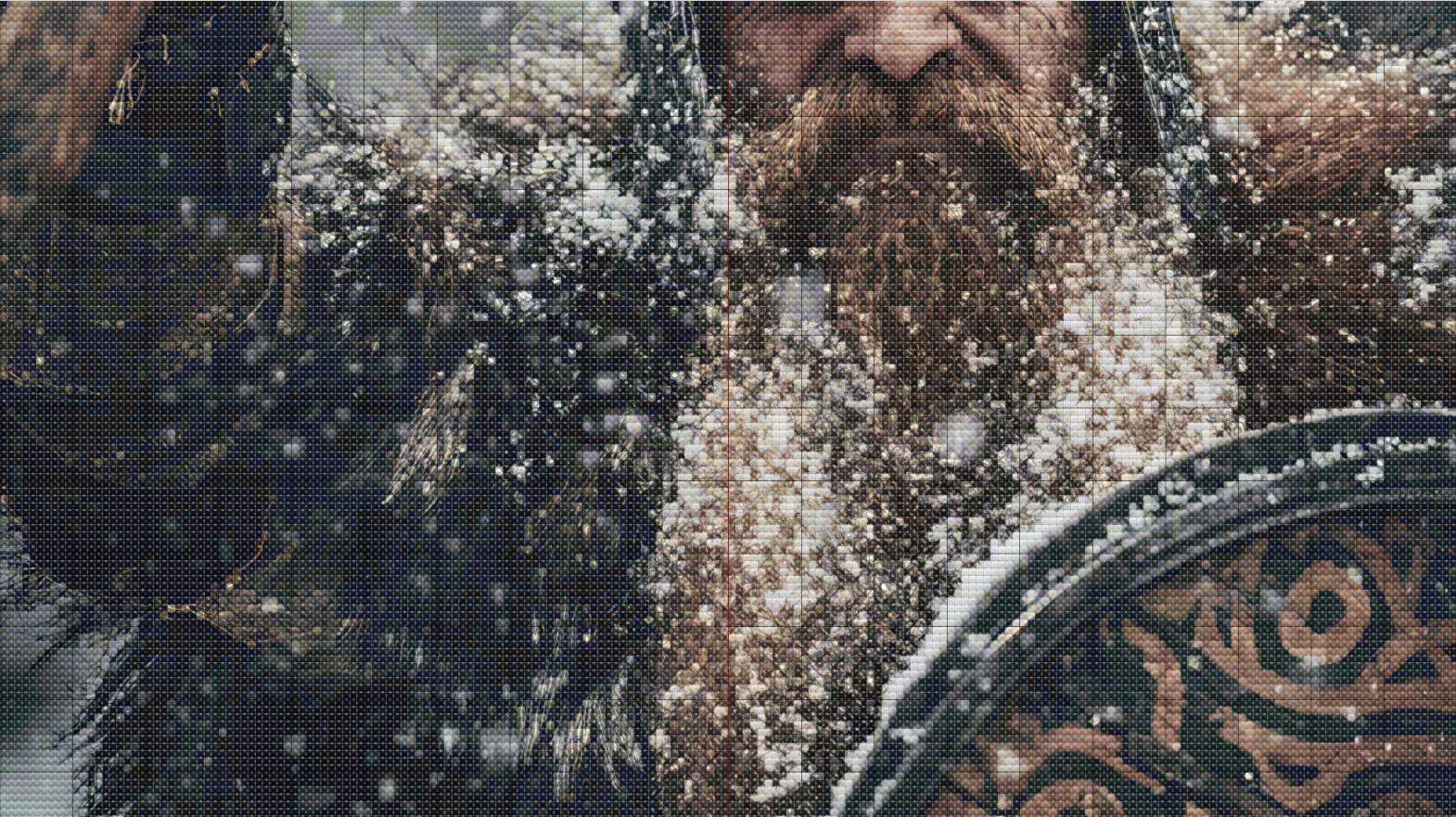 Viking Warrior Cross Stitch Pattern. Instant PDF Download. 60k Stitches ...