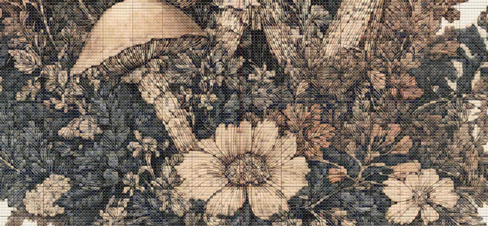 Raven Mushroom Cross Stitch Pattern. Instant PDF Download. 63,600 ...