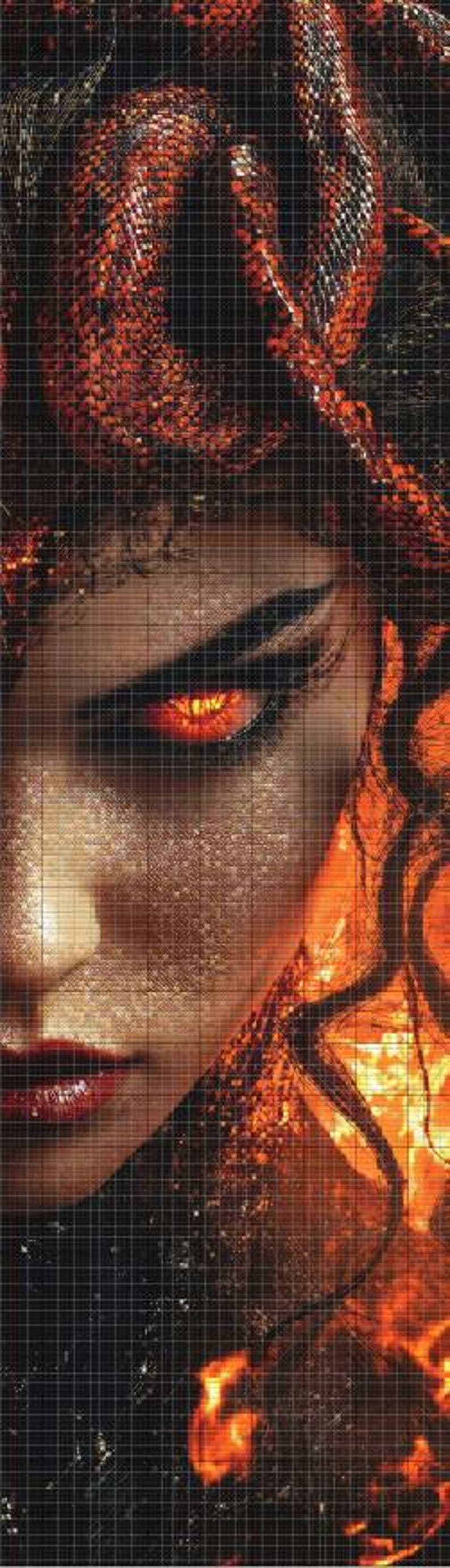 Medusa Cross Stitch Pattern. Instant PDF Download. 50,400 Stitches - Etsy