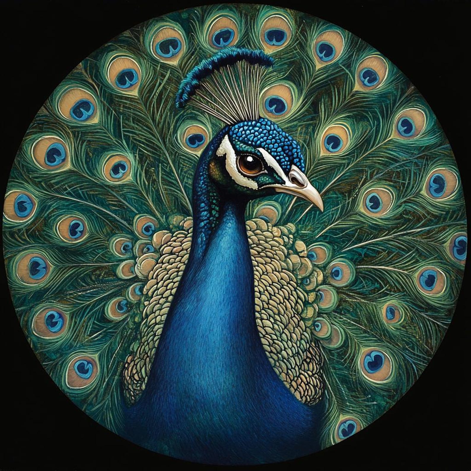 Peacock Circle Cross Stitch Pattern. Instant PDF Download. 62,500 ...