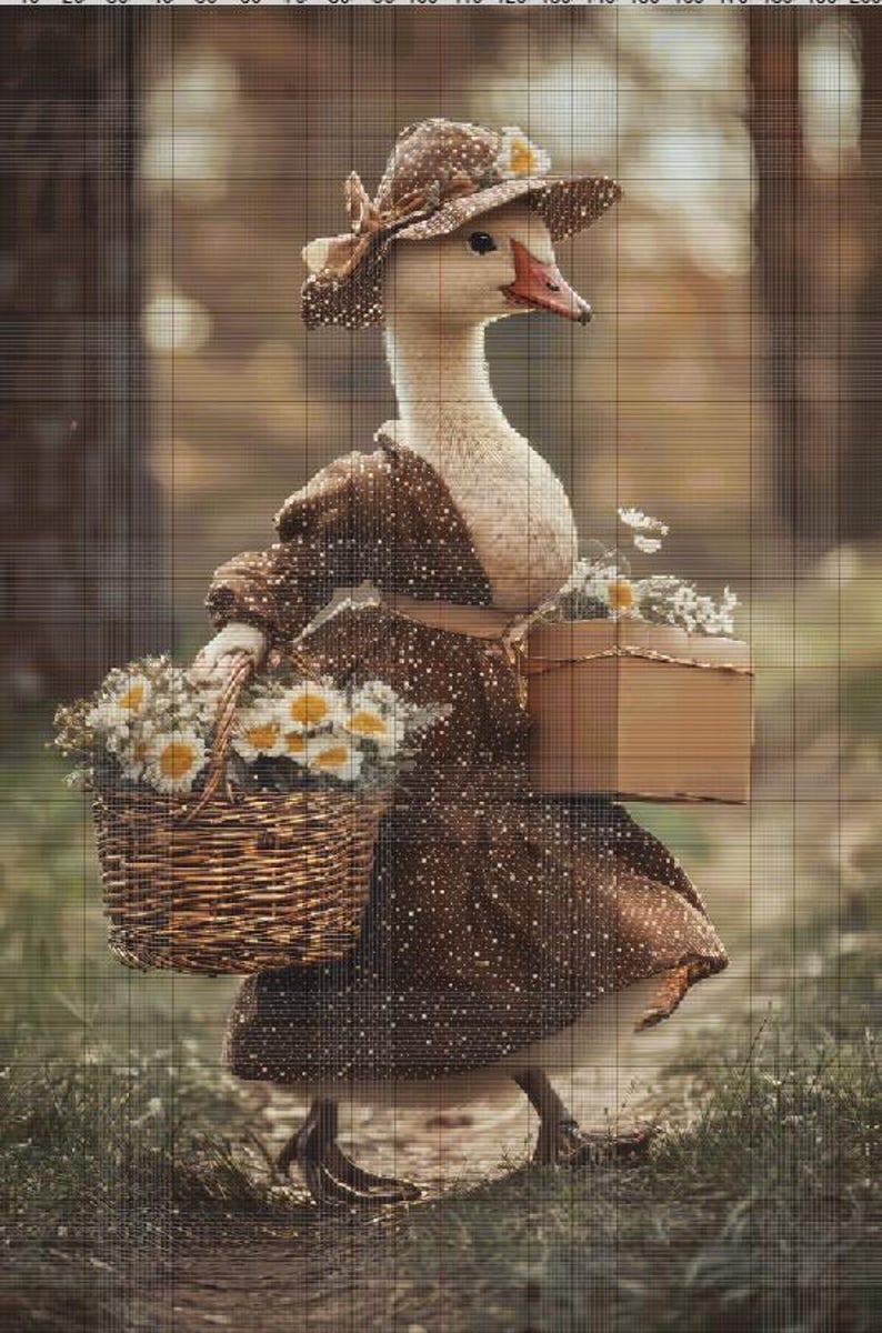 Mother Goose Cross Stitch Pattern. Instant PDF Download. 60k Stitches ...