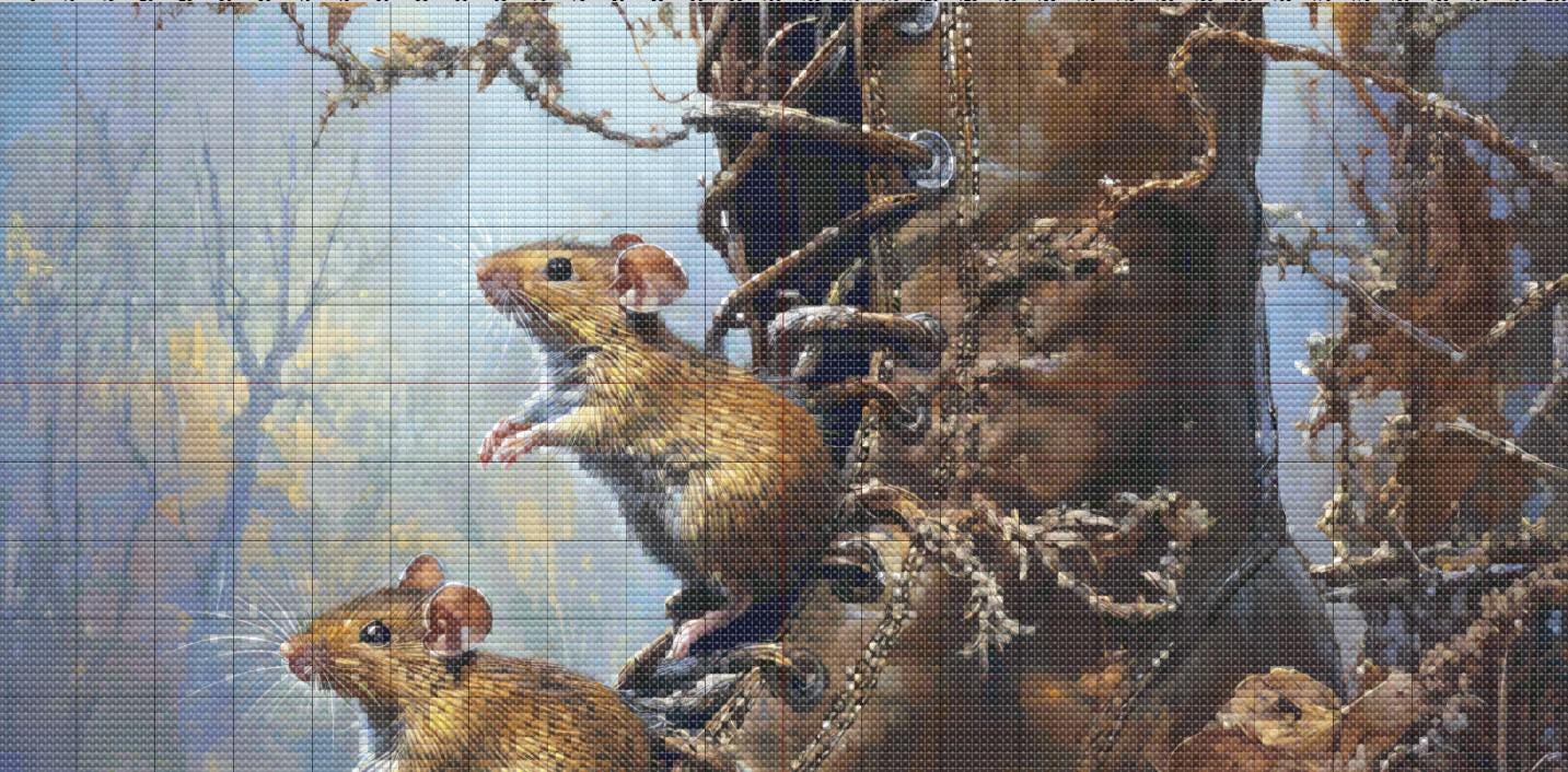 Field Door Mice Old Boot Cross Stitch Pattern. Instant PDF Download ...