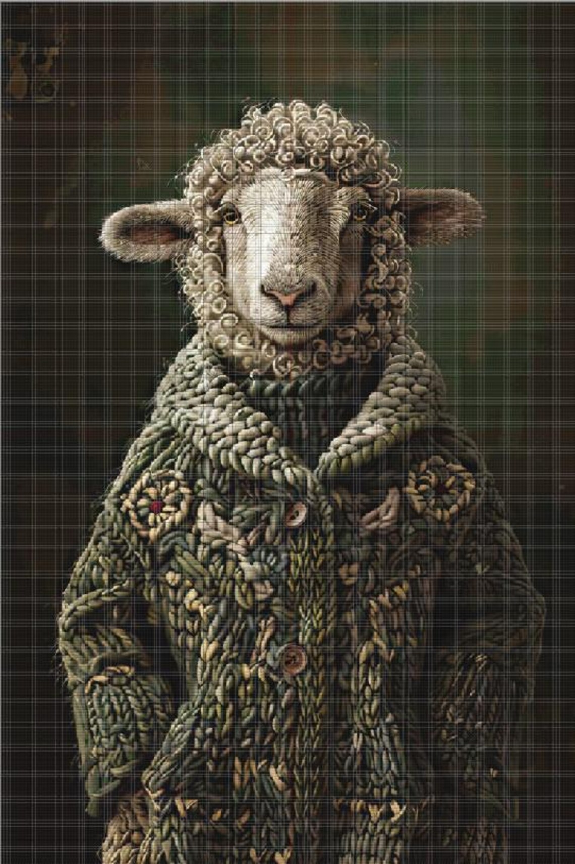 Sheep Coat 04 Cross Stitch Pattern. Digital PDF Download. 60,000 ...