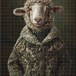 Sheep Coat 04 Cross Stitch Pattern. Digital PDF Download. 60,000 ...