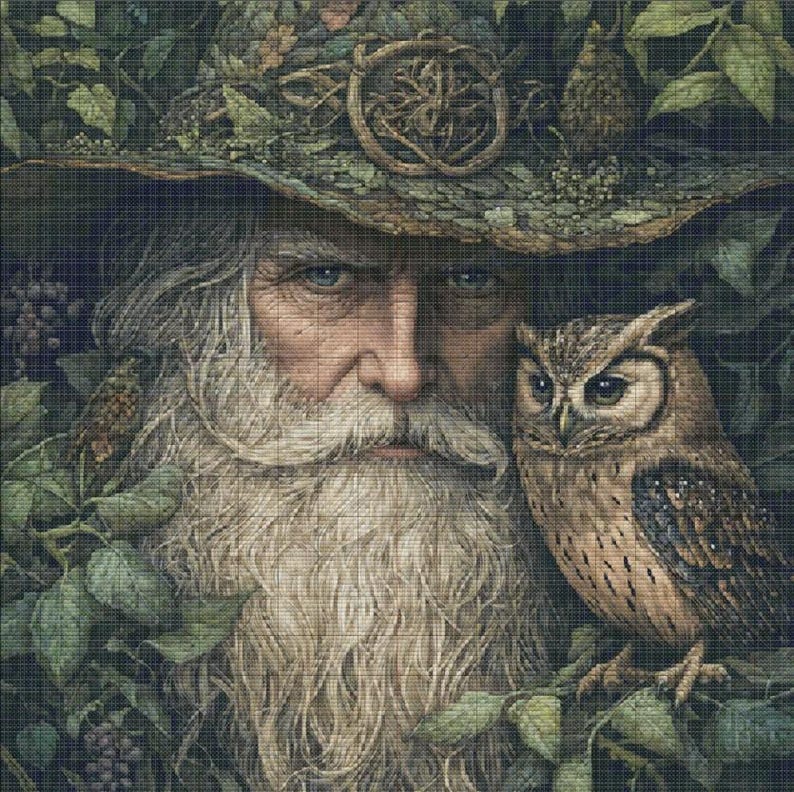 Wizard Cross Stitch Pattern PDF Download Instant Download 40,000 ...