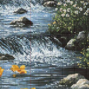 River Flow Cross Stitch Pattern. River Flow Embroidery Pattern. Instant ...