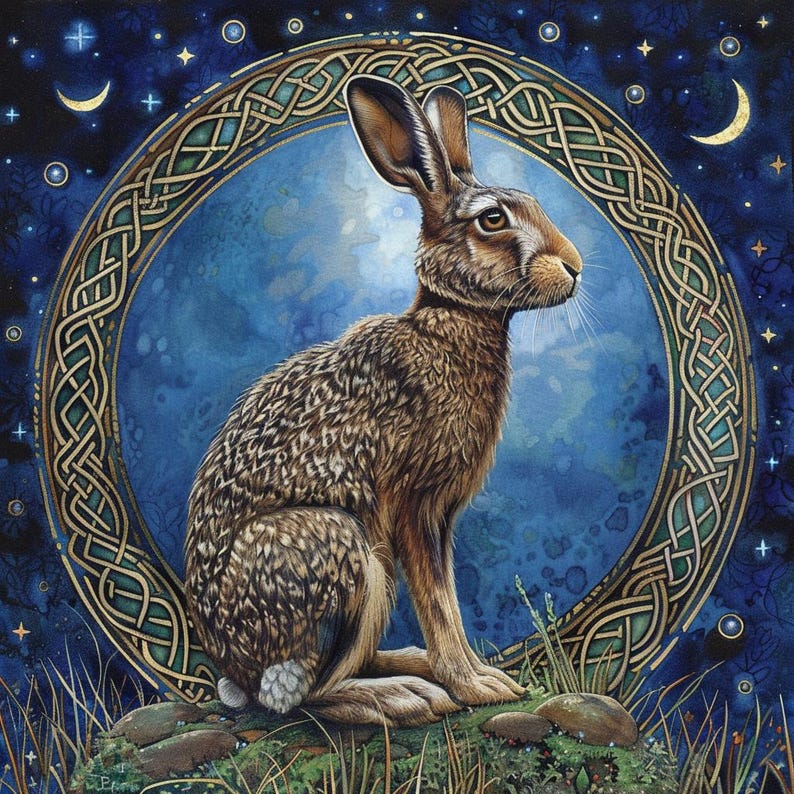 Celtic Hare Cross Stitch Pattern. Instant PDF Download. 62,500 Stitches ...