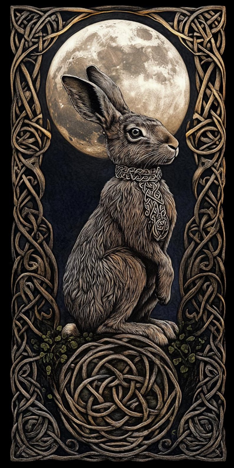 Celtic Hare Cross Stitch Pattern. Instant PDF Download. 45,000 Stitches ...