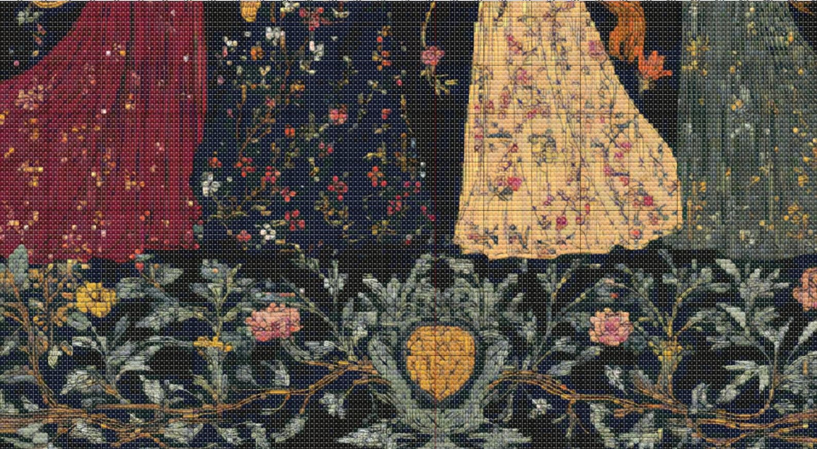Medieval Ladies Cross Stitch Pattern. Instant PDF Download. 60k ...