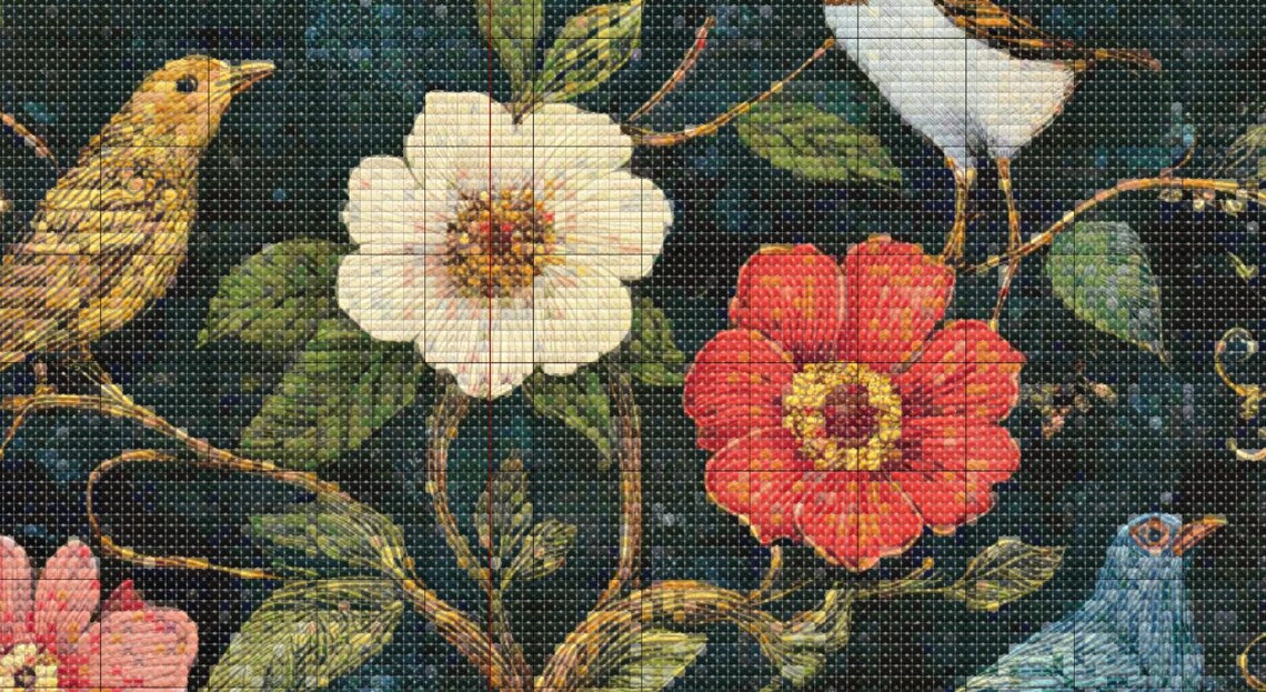 Bird Tree of Life Cross Stitch Pattern. Instant PDF Download. 63,600 ...