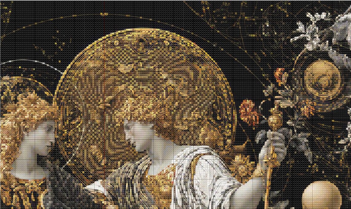 Venus and Adonis Poem Shakespeare Cross Stitch Pattern. Instant PDF ...