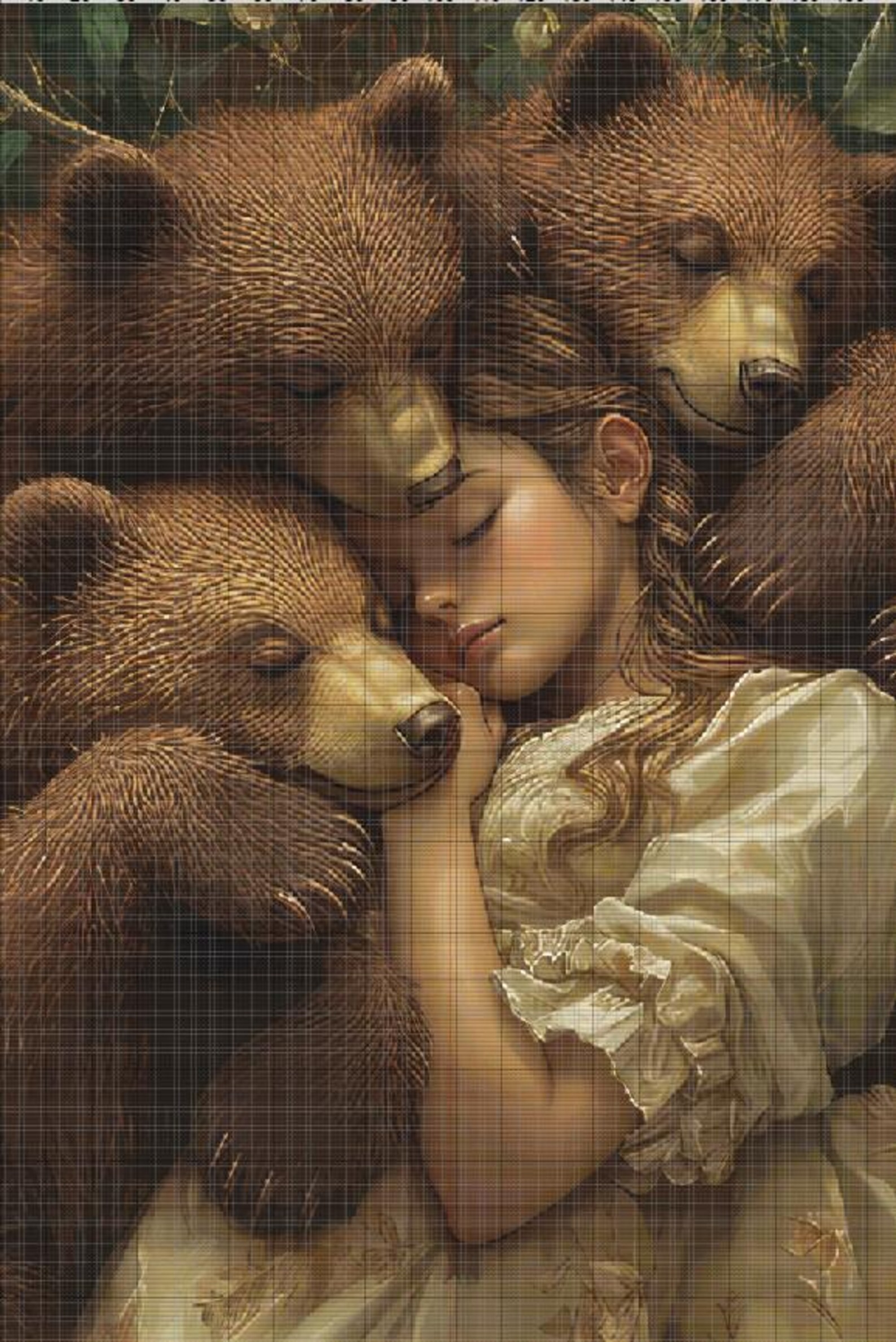 Goldilocks Cross Stitch Pattern. Instant PDF Download. 59,100 Stitches ...