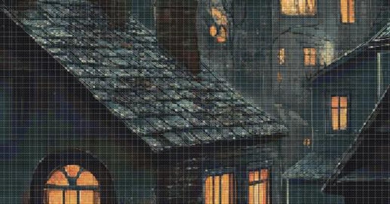 Cats on the Roof Cross Stitch Pattern. Instant PDF Download. 50,700 ...