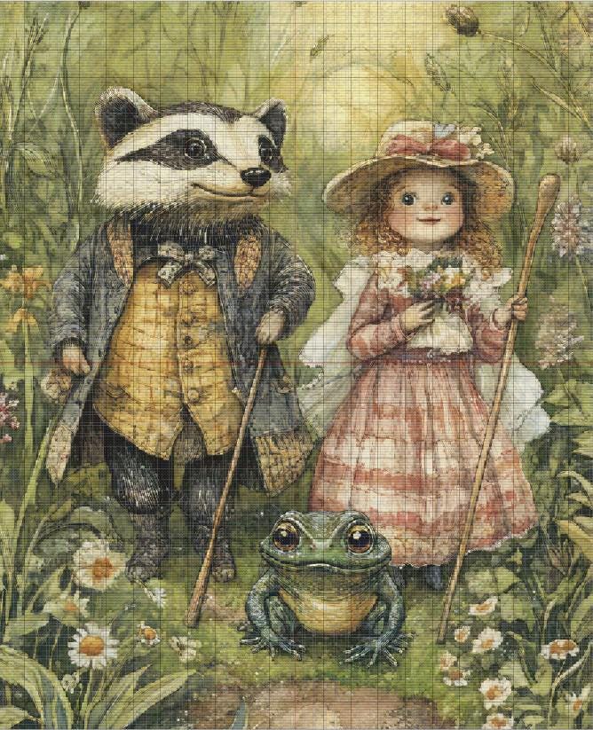 Mr Badger Cross Stitch Pattern. Instant PDF Download. 59,130 Stitches ...