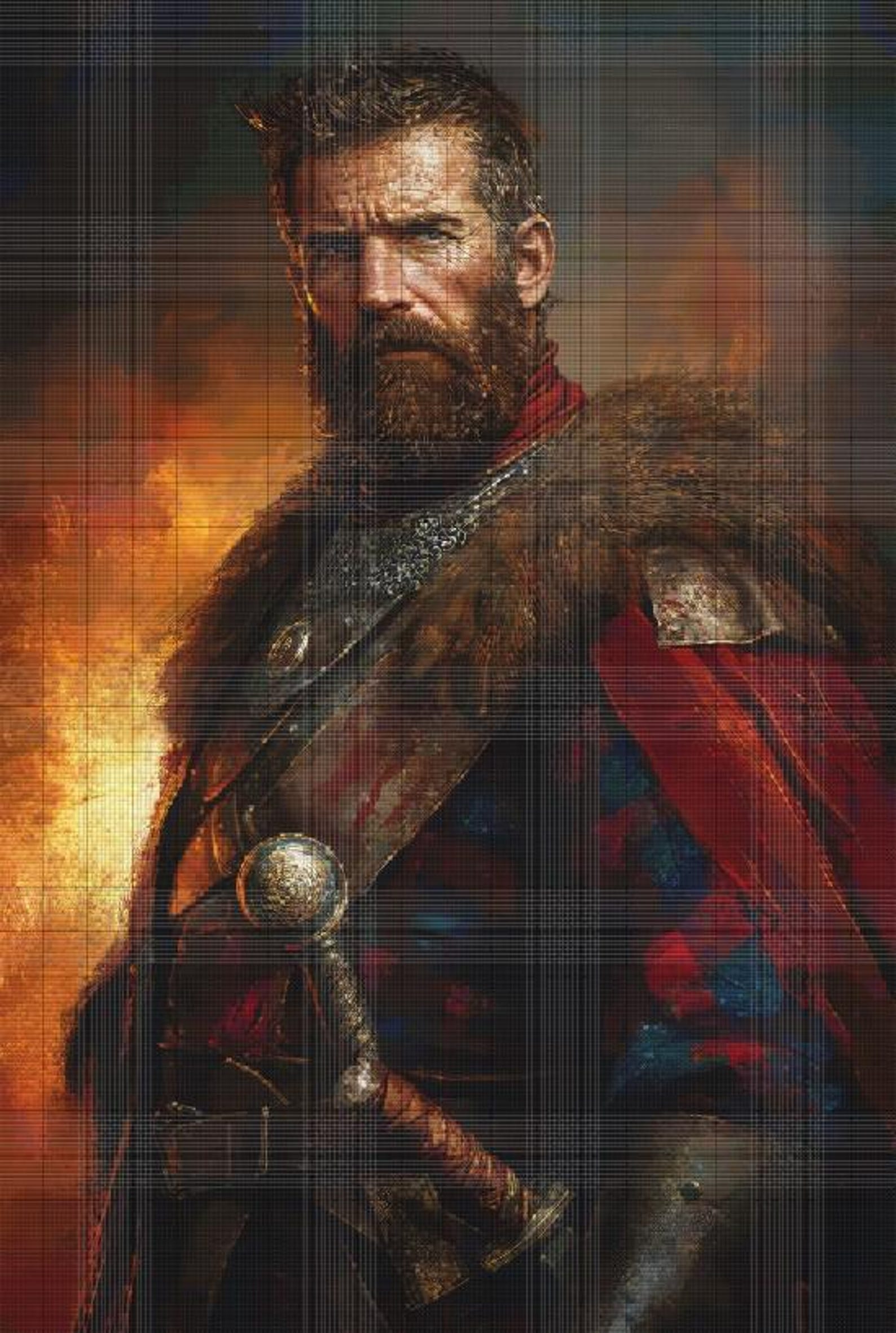 William Wallace Braveheart Scottish Cross Stitch Pattern. Instant PDF ...
