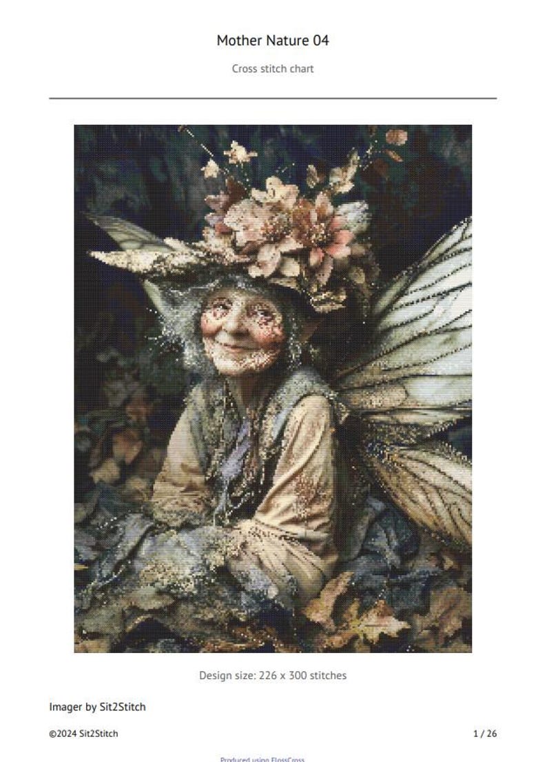Mother Nature Cross Stitch Pattern. Instant PDF Download. 67,800 ...