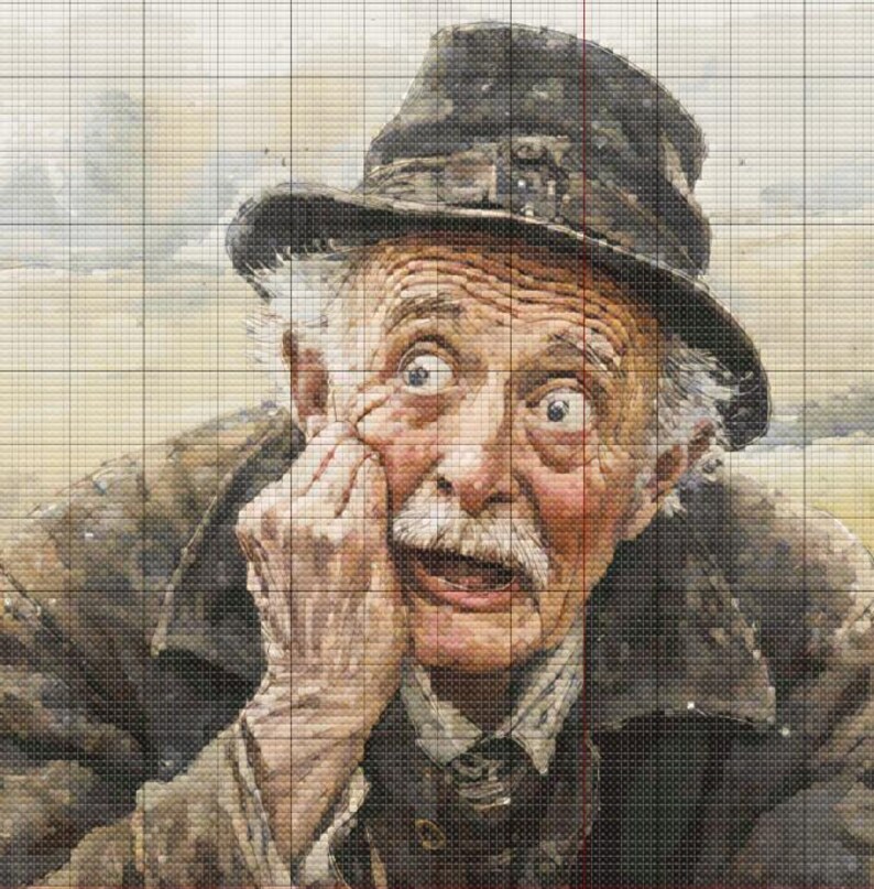 Old Man With Dog Cross Stitch Pattern. Instant PDF Download. 60,000 ...