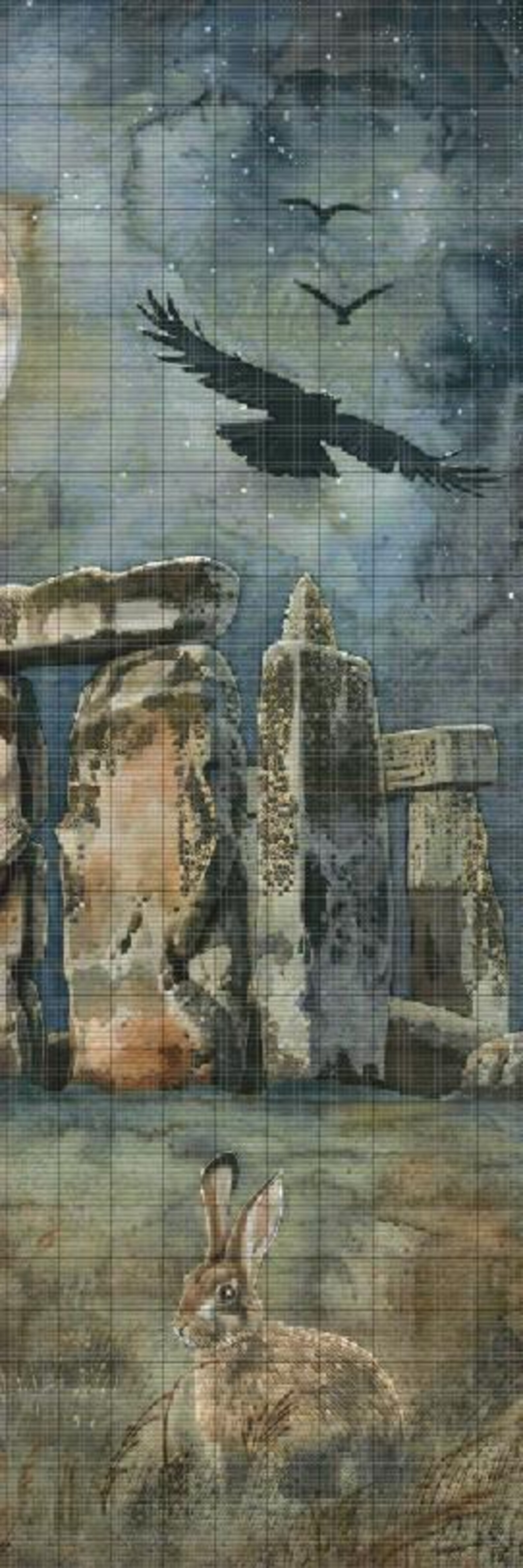 Henge Hare Cross Stitch Pattern. Instant PDF Download. 60.000 Stitches ...