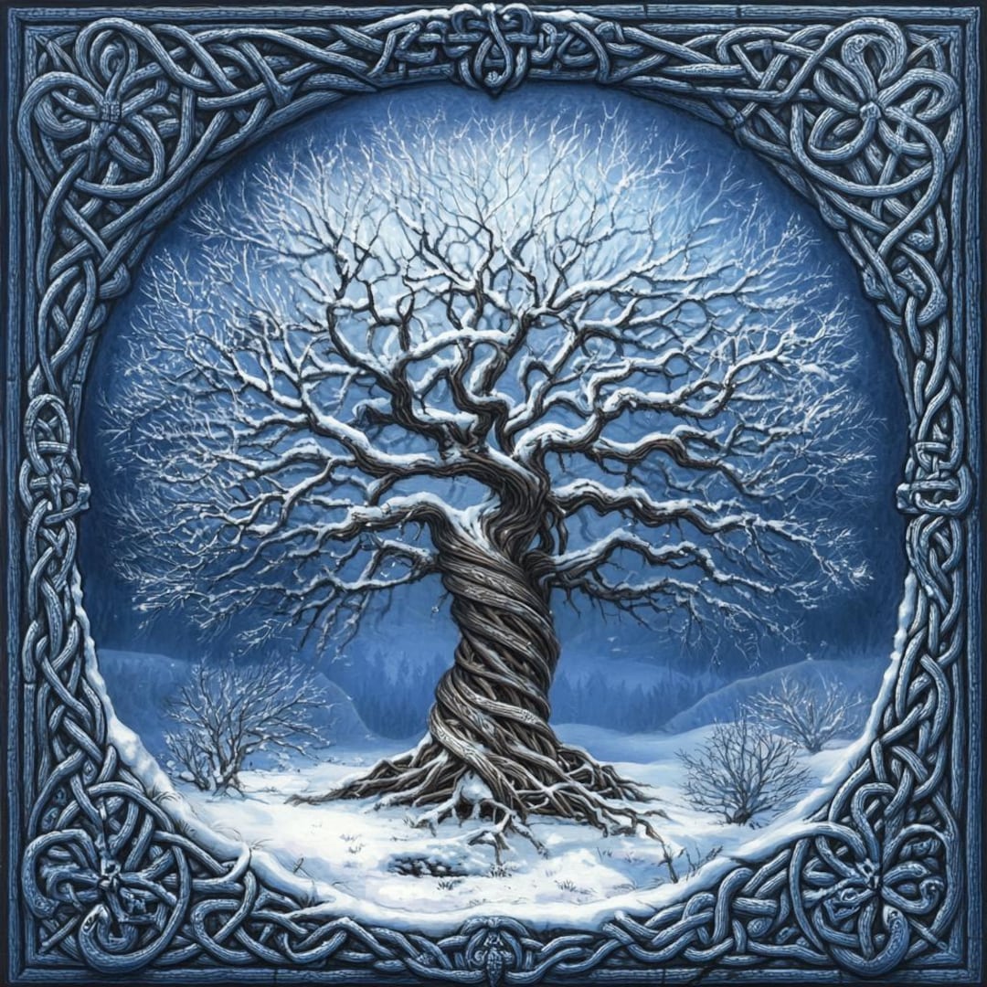 Celtic Knot Tree of Life Snow Cross Stitch Pattern. Instant PDF ...