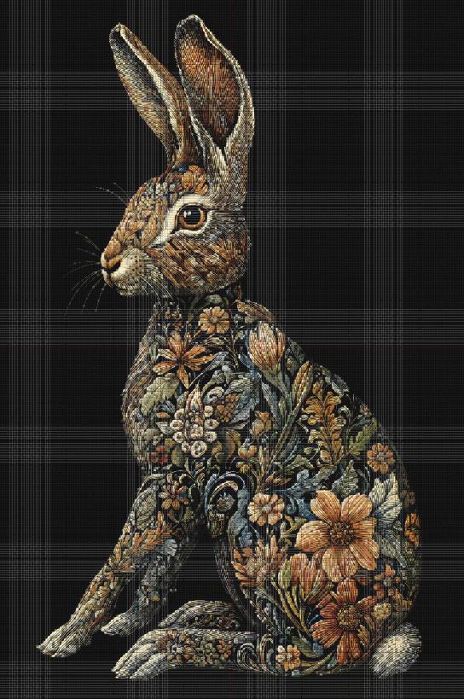 Hare William Morris Cross Stitch Pattern. Instant PDF Download. 60k ...