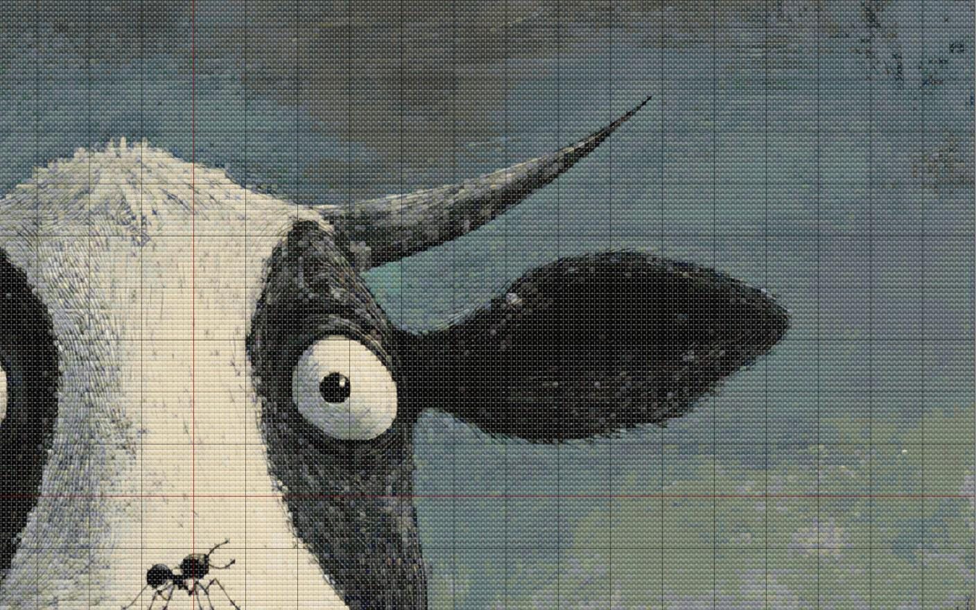 Cow and the Ant Cross Stitch Pattern. Instant PDF Download. 60k ...