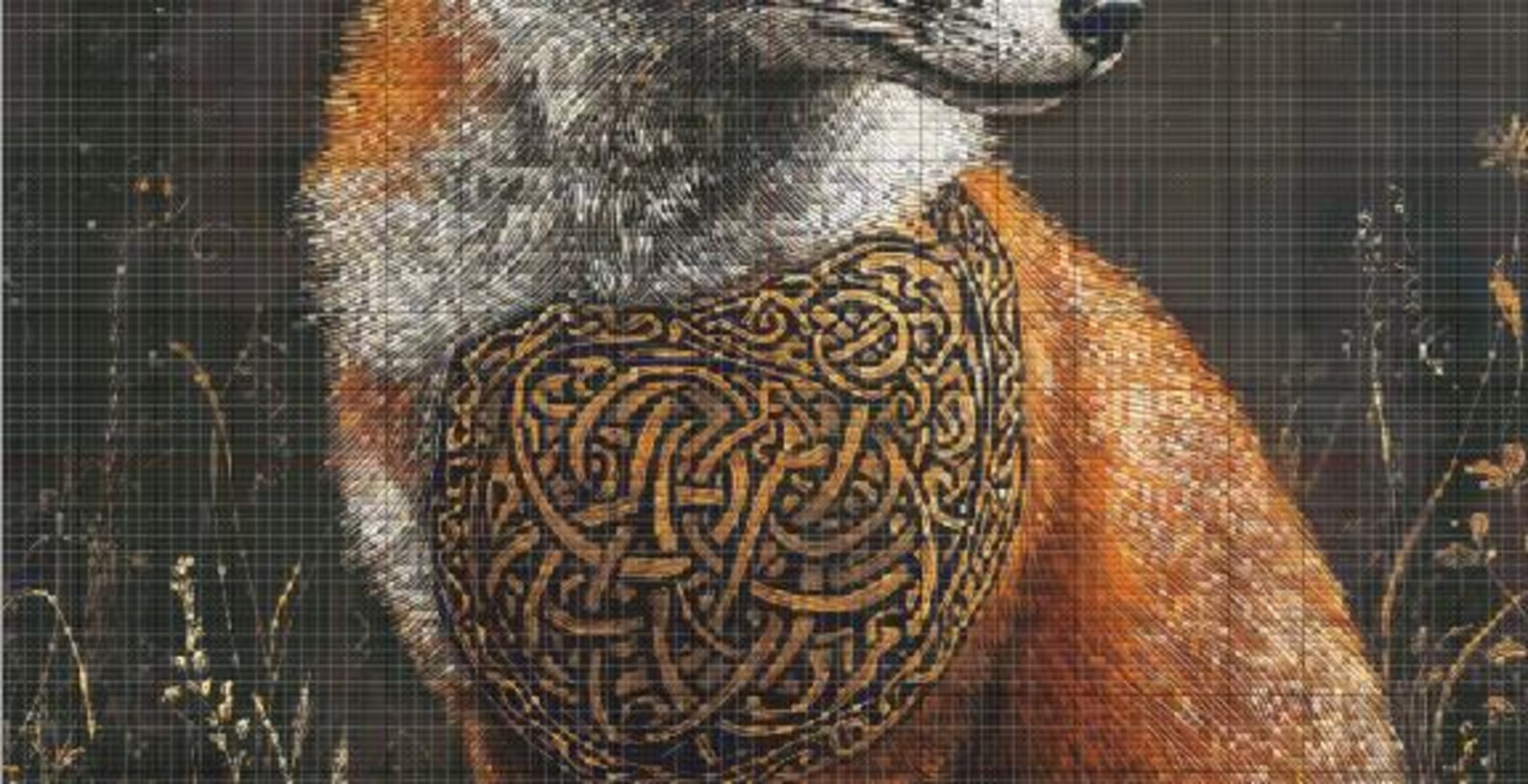 Celtic Red Fox Cross Stitch Pattern. Instant PDF Download. 60k Stitches ...