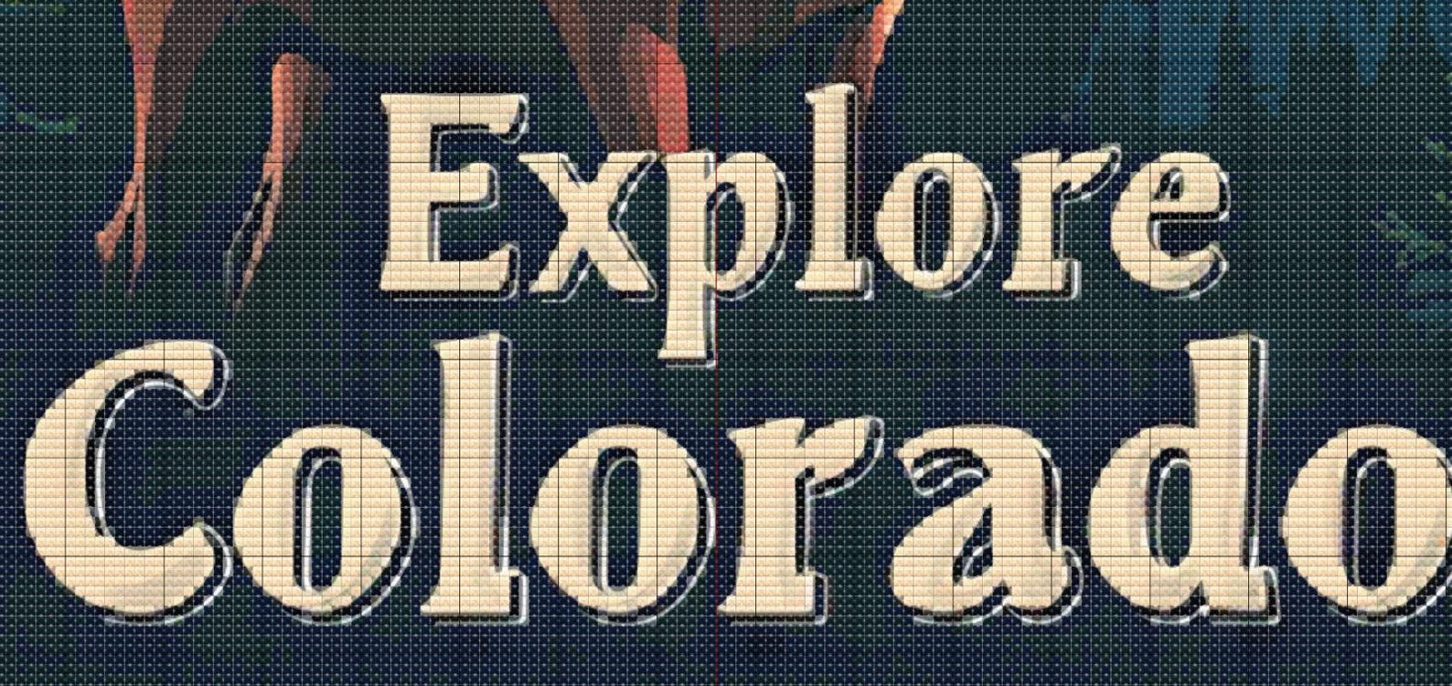 Colorado Destination Cross Stitch Pattern: Mountain Landscape (PDF ...