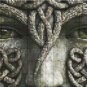 Celtic Green Man Tree of Life Cross Stitch Pattern. Instant PDF ...