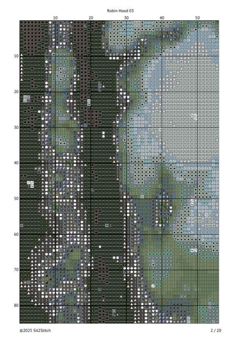 Robin Hood Cross Stitch Pattern. Instant PDF Download. 60k Stitches. - Etsy