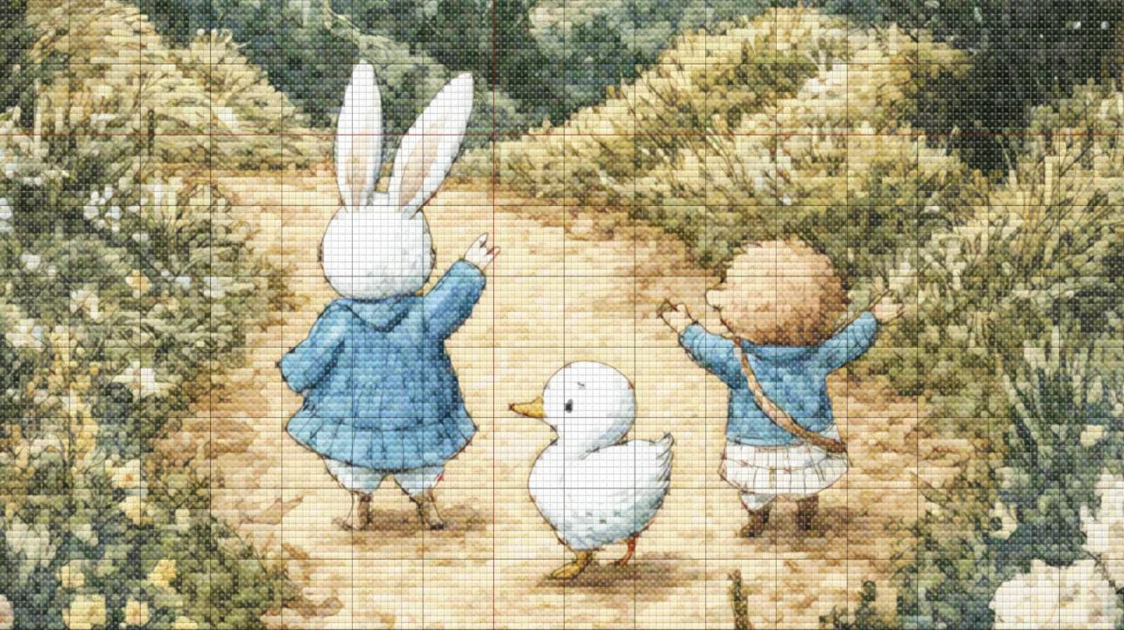 Peter Rabbit and Friends Cross Stitch Pattern. Instant PDF Download ...