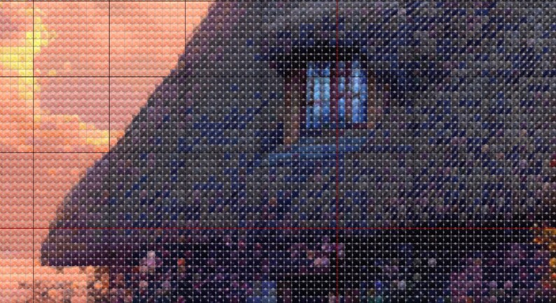 English Thatched Cottage Cross Stitch Pattern. Instant PDF Download ...
