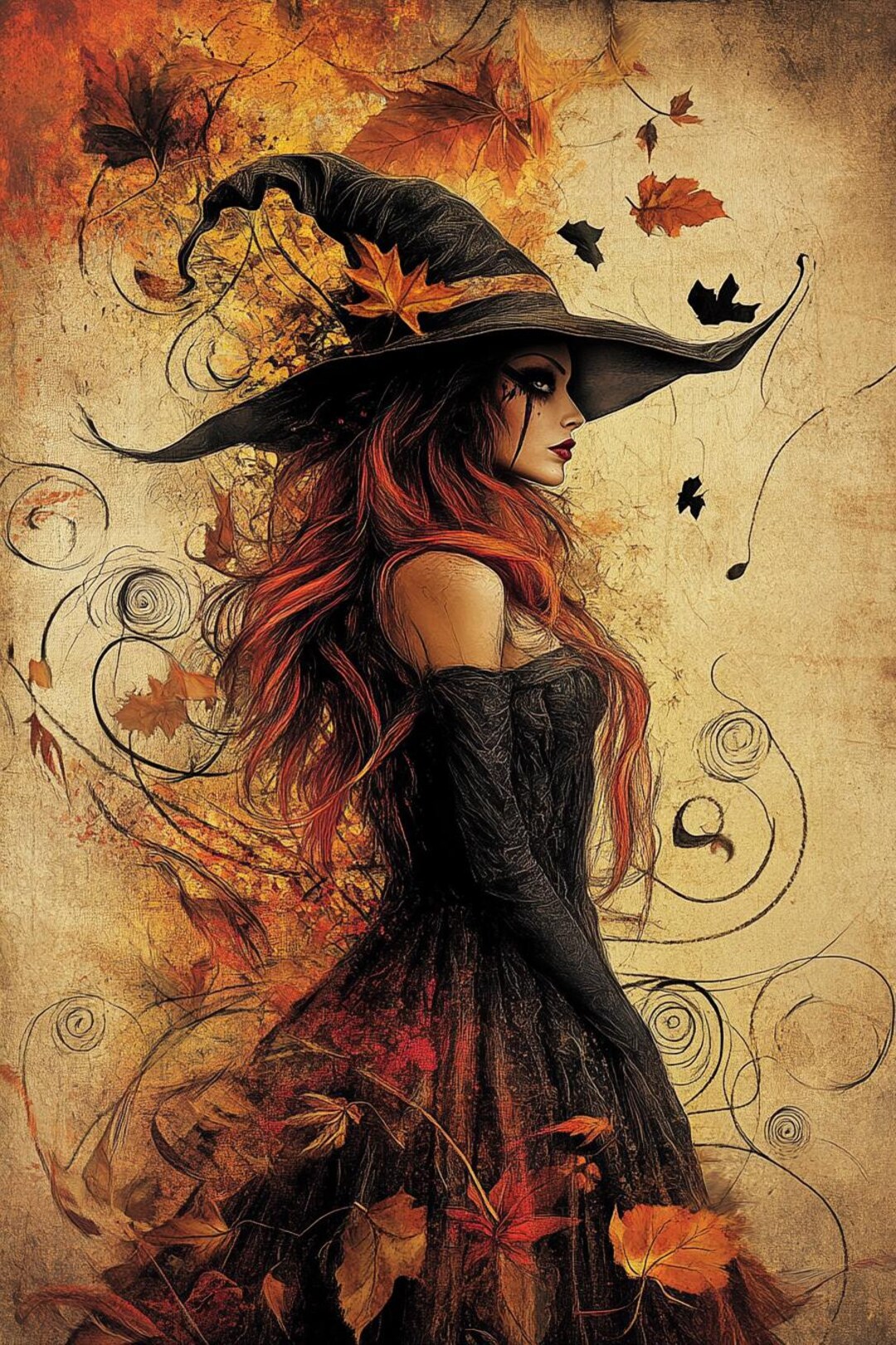 Pagan Wiccan Witch Cross Stitch Pattern. Instant PDF Download. 60k ...