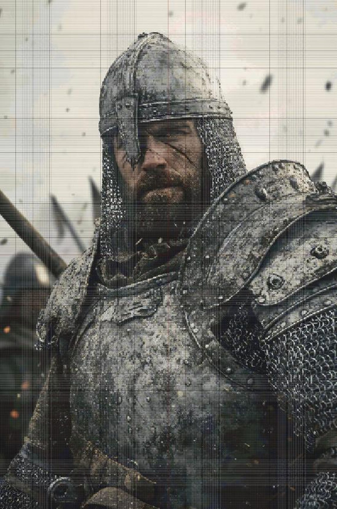 Medieval Knight Cross Stitch Pattern. Instant Download. PDF Download ...