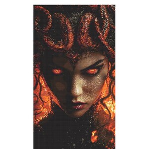Medusa Cross Stitch Pattern. Instant PDF Download. 50,400 Stitches - Etsy