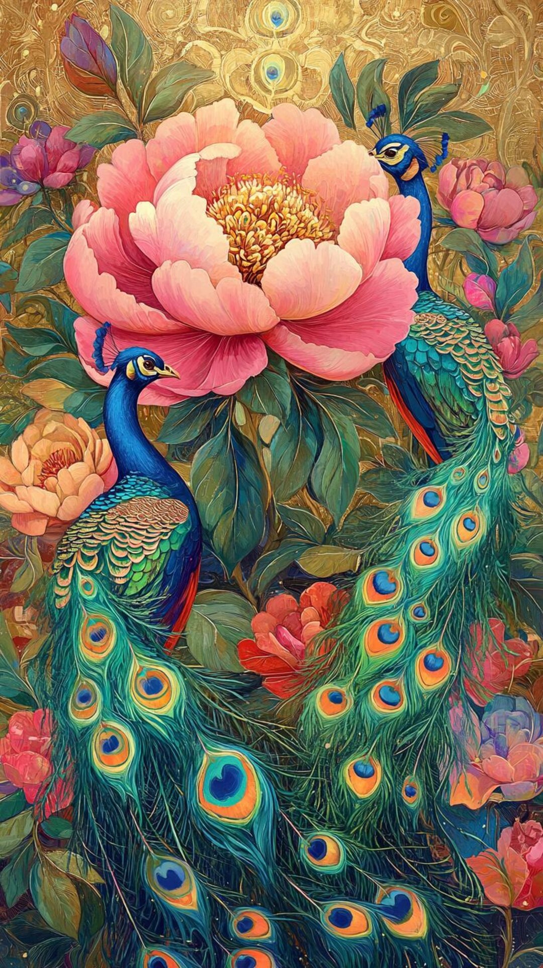 Floral Peacock Cross Stitch Pattern. Instant PDF Download. 50,400 ...